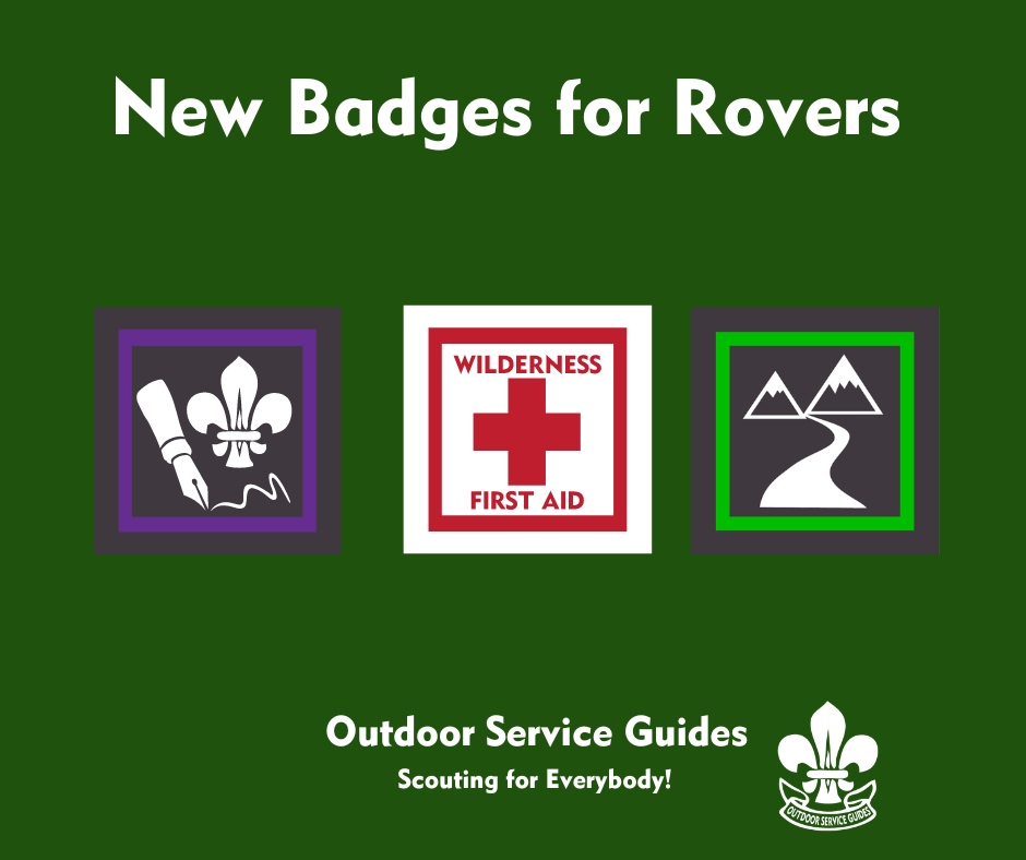 NEW Rover Badges to Earn - Outdoor Service Guides